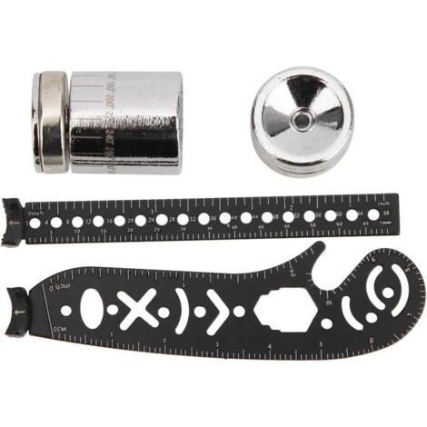 Drawing Ruler Tool, Multifunctional Black Iron Drawing Ruler Tool ...