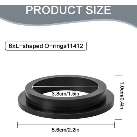 Set of 6 Rubber O-Rings for Intex Pool Pump, Intex Pool Accessories ...