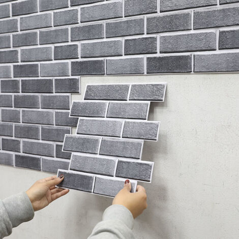 AlwaysH PVC 3D-Wandpaneele (5 Stück, Grau, 30 x 30 cm)