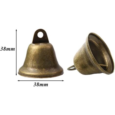 Lntyq 30 Stück kleine Vintage Bronze Glocke Vintage Jingle Bells ...