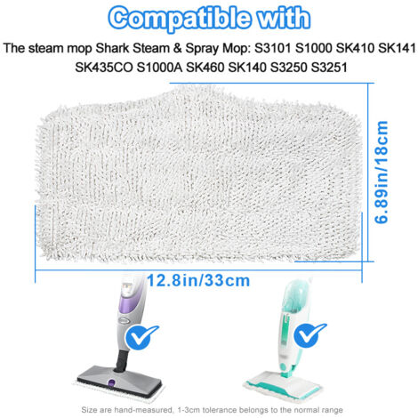 Lntyq 4er-Pack SK140 Reinigungspad, für Shark SK-Serie Dampfwischer ...