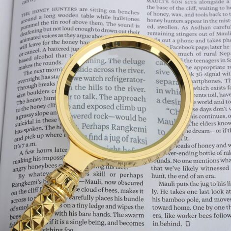 Lntyq 7-fache Lupe, 80-mm-Lupe und tragbar mit Schlüsselbund, Leselupe ...