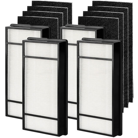 Lntyq 4er-Pack HRF-H1 HRF-H2 (H) Filter + 8er-Pack Kohlevorfilter ...