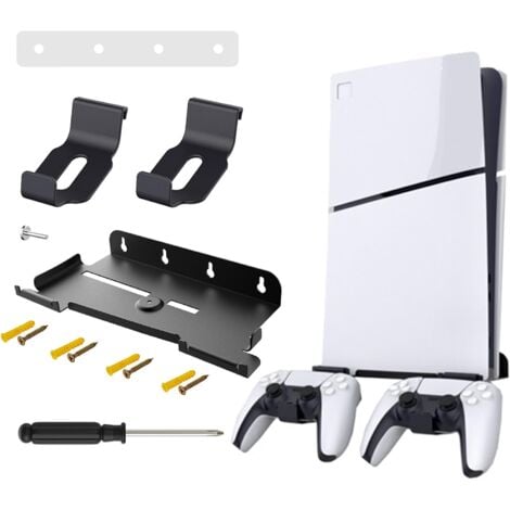 Lntyq Stück PS5 Slim-Wandhalterung, Wandhalterung mit 2 Controller ...
