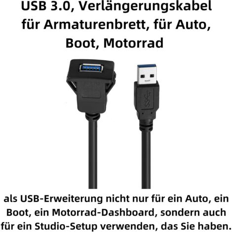 Lntyq L00S Câble adaptateur USB 3.0 femelle encastrable – Câble d ...