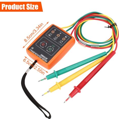 Lntyq Indicateur de Testeur de Rotation à 3 Phases, 3 Phase Indicateur ...
