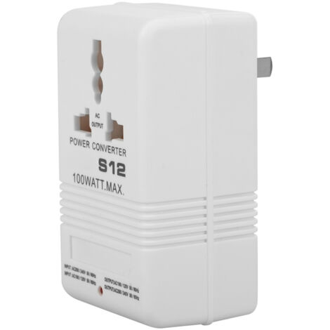 Lntyq Adaptateur de Voyage Convertisseur de Tension 100W 110V/120V vers 220V/240V Transformateur ...