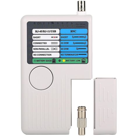 Lntyq 4-in-1-Multifunktions-Netzwerkkabeltester, RJ11 RJ45 USB BNC ...
