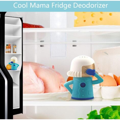 Lntyq Kühlschrank-Deo, Mehrweg-Deo, Blau, 14x12x9 cm, Kunststoff