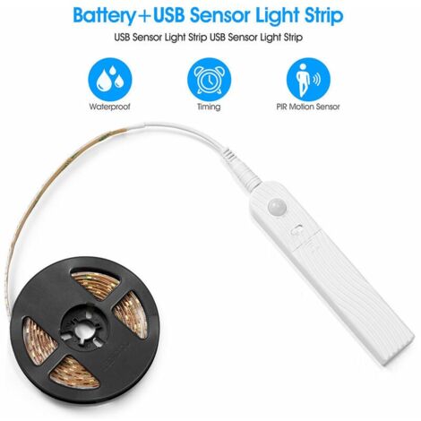 LaBlanc – 2 m LED-Streifen mit Bewegungssensor, 120 LEDs, dimmbar ...