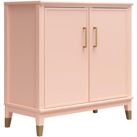 Westerleigh Armoire avec 2 portes en effet bois rose