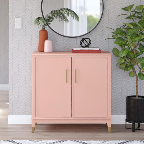 Westerleigh Armoire avec 2 portes en effet bois rose