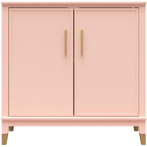 Westerleigh Armoire avec 2 portes en effet bois rose