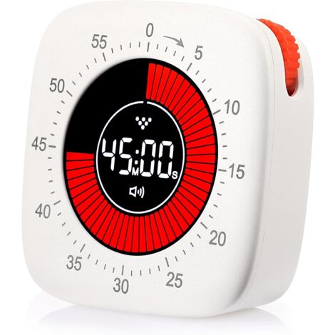 Digitaler visueller Timer mit Farbbildschirm, 60-Minuten-Countdown ...