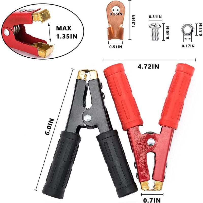 Cable Tracker Electrical HuaLiSiJi Car Battery Alligator Clips 12V 24V ...