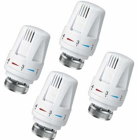 Tigrezy - Pack of 4 Connected Thermostatic Head Thermostatic Valve ...
