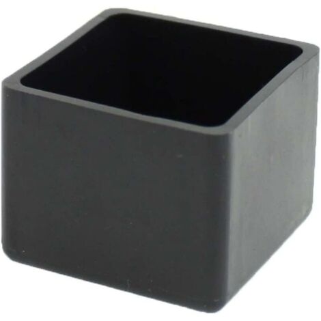 Square rubber tips - 25 mm - For chairs, tables, furniture legs Cisea