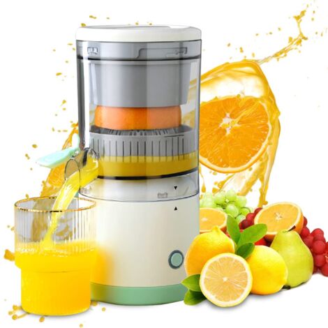 Tigrezy Multifunctional Electric Citrus Juicer High Yield Lemon Orange Grapefruit Juice Extractor Press Portable USB Rechargeable Cordless Fruit Press for Kitchen Travel