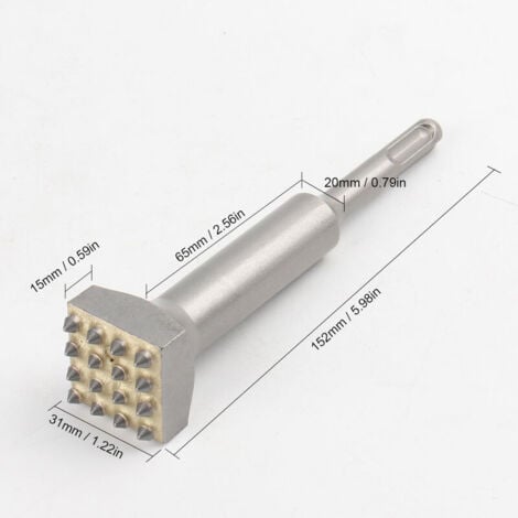 Tigrezy Perforator Chisel Electric Hammer Chisel Bit for Surface Roughness Percussion Hammer Chisel Tool for Wall