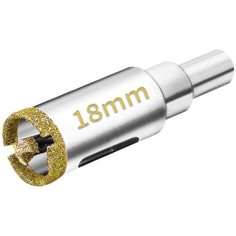 18mm Diamond Hole Saw with Pilot Bit Diamond Core Drill Bit for Tile Porcelain Glass Marble and Ceramic