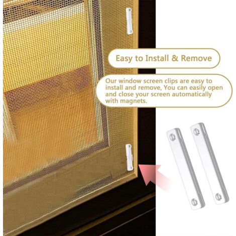 12Pcs Magnetic Strips, Self-Adhesive Magnetic Strips for Fly Screen ...