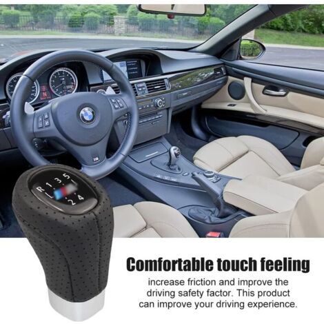 5-Gang-Schaltknauf für BMW E34 E36 E38 E39 E46 E53 E60 E61 E63 E64 E83 E90 E91 E92 E93 Handball ...