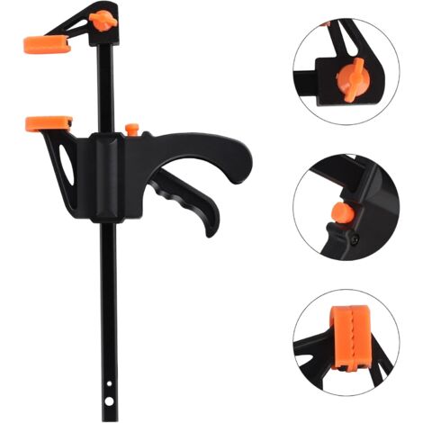 Einhand-Ratschen-Tischklemme Quick für Holz und Kunststoff, 10 Stück