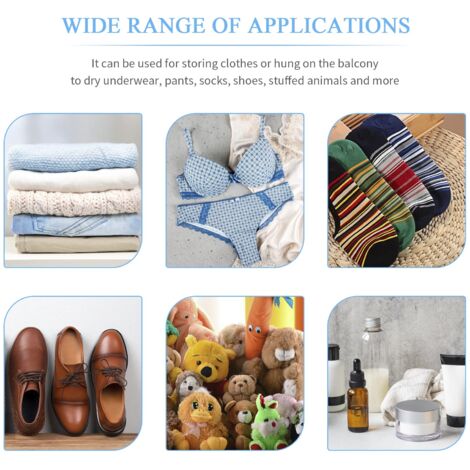 Stück hängender Netz-Aufbewahrungskorb, zusammenklappbarer Netzkorb, 4 ...