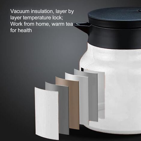 Teekanne Thermo, Isolierte Teekanne 1L mit Teesieb Teekanne Mit ...