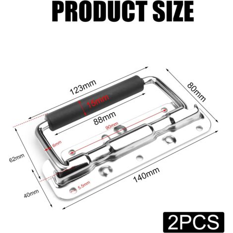2-teiliger Kofferraumgriff, 140 mm, Geldkassettengriff ...