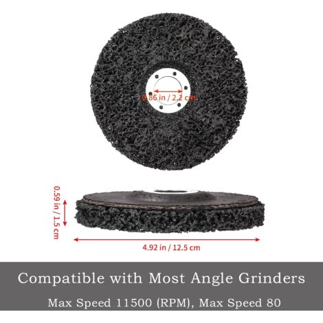 Stück 125 mm Schleifscheibe, Reinigungsscheibe, Schleifscheibe für ...