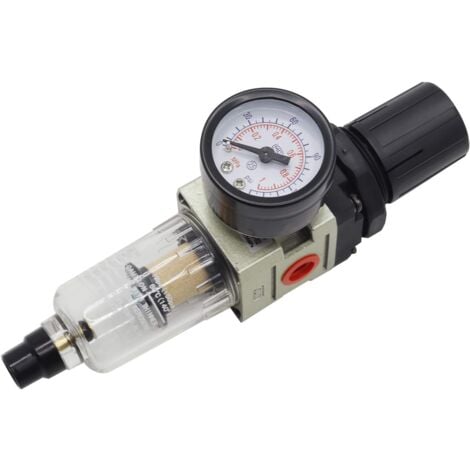 Separatore di aria compressa da 1/4" Riduttore di pressione per componenti pneumatici del ...
