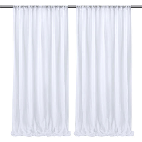 Confezione da 1 drappo per arco nuziale, drappeggio in voile bianco in ...