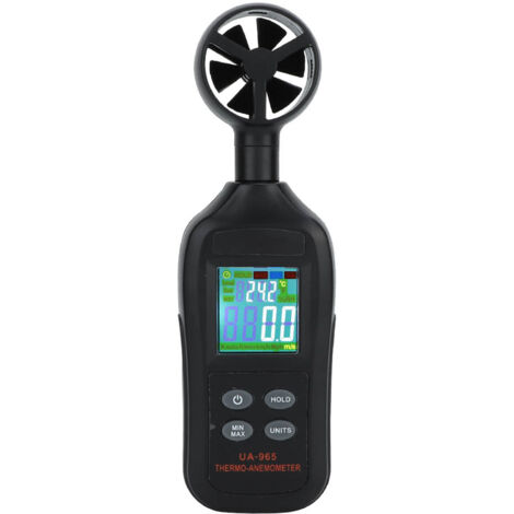 Das digitale Anemometer UA965 misst den Luftstrom