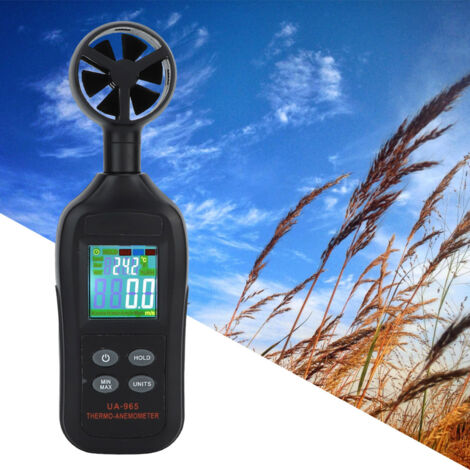 Das digitale Anemometer UA965 misst den Luftstrom