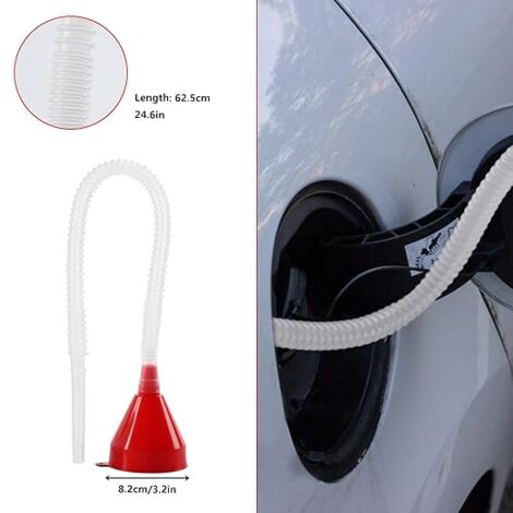 Juego de 10 embudos automotrices, embudo de aceite de cuello largo de ...
