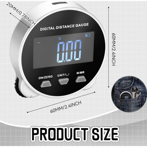 Cinta métrica electrónica Regla electrónica de 199,999 m Cinta métrica ...