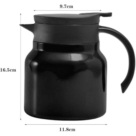 Cafetera térmica de 1 l, tetera térmica, termo pequeño con colador de ...