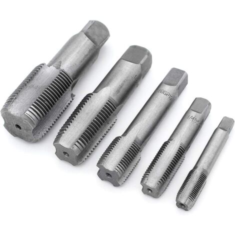 5 piezas de rosca de tubo BSP de 55 grados, rosca G1/8, G1/4, G3/8, G1 ...