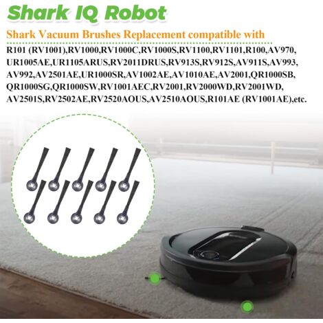 Paquete de 10 cepillos laterales de repuesto 102KY1000 para Shark IQ ...