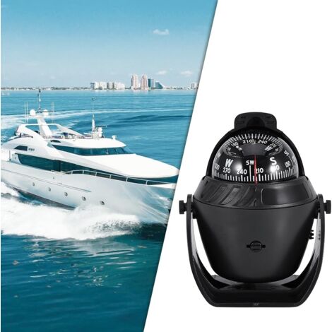 Brújula para barco, brújula giratoria, brújula marina digital LED ...