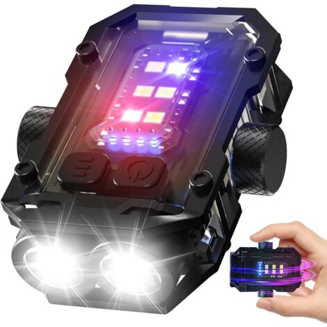 Mini linterna LED N11 con rotación para cambiar de humor, clip, llavero ...