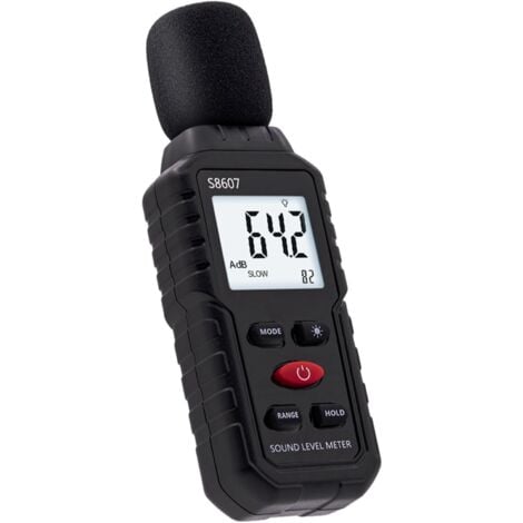 Medidor de decibelios, medidor de nivel de sonido digital de 30 Db a 130 Db con pantalla LCD ...