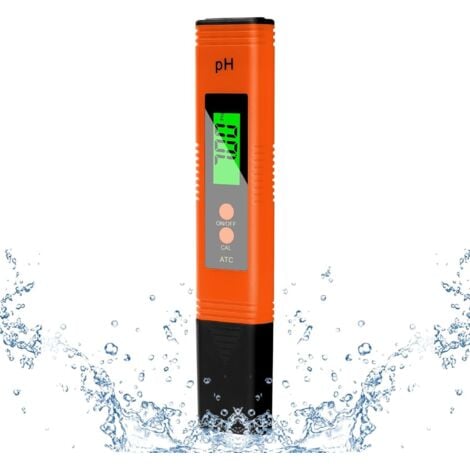 Medidor de pH digital 4 en 1, medidor de pH 4 en 1, medidor de pH con pantalla LCD, alta ...