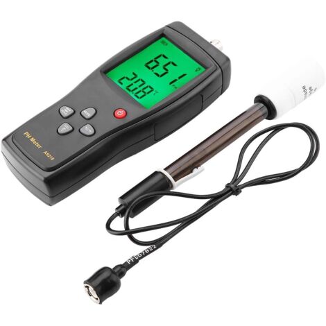 Medidor de pH digital con sensor inteligente, 0,00-14,00 pH, instrumento de medición de humedad ...