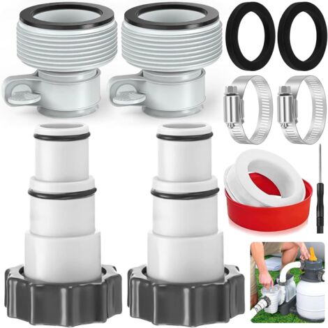 4PCS Adaptador de Manguera de Bomba para Piscina Intex,Adaptador A y ...