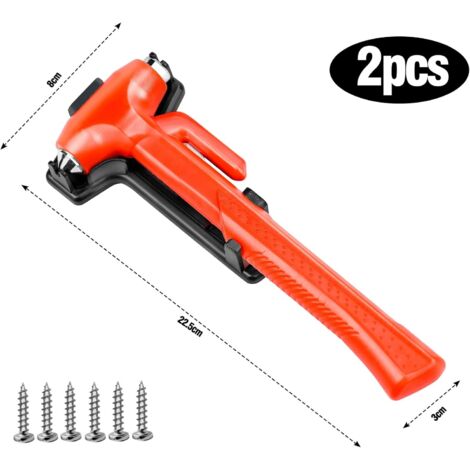 2 Piezas Martillo de Emergencia Coche Martillo Rompe Cristales Coche ...
