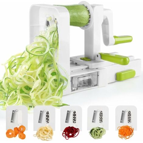 Spiral Vegetable Cutter Hand Held Rotary Vegetable Cutter