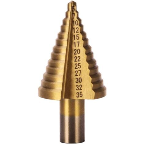HSS Step Drill Bit Metal 5-35mm Professional Titanium Cone Drill Bit ...