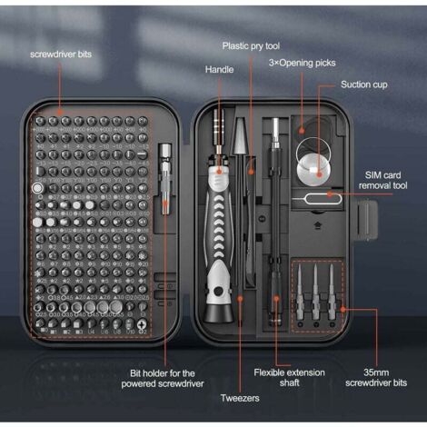 150 in 1 Precision Bit Set, Torx Screwdriver Set, Precision Screwdriver ...